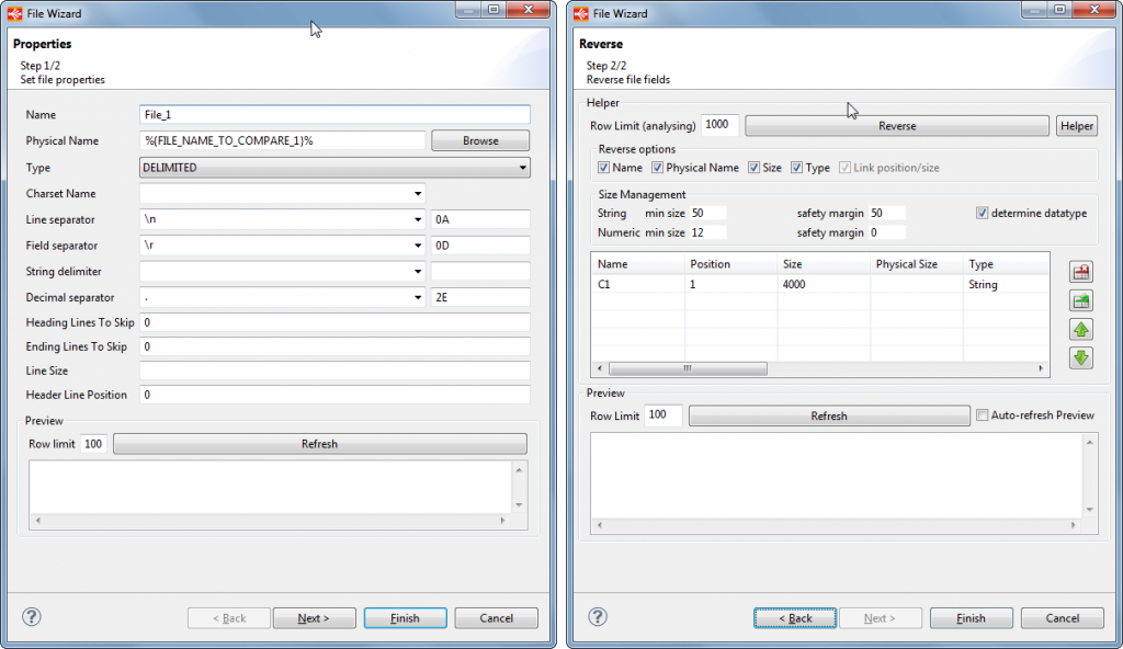 Stambia tips : Comparaison de fichiers – Harry's Taught